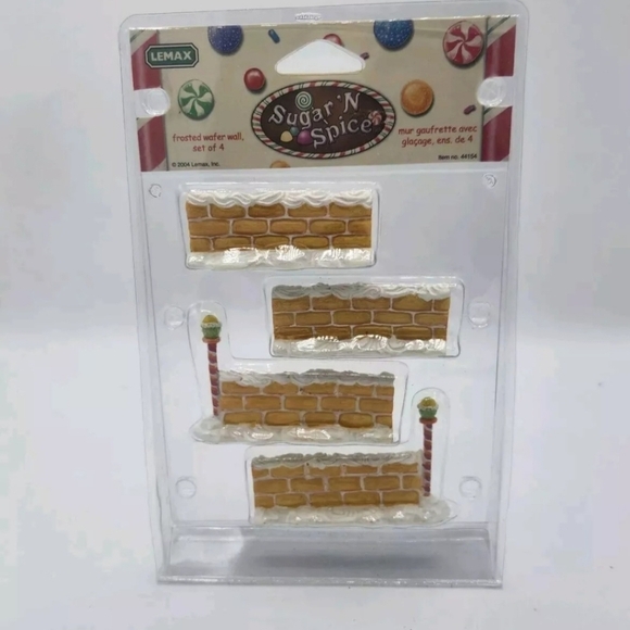 Lemax | Holiday | Lemax Sugar N Spice Frosted Wafer Wall Set Of 4 4454 ...